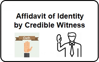 Affidavit of Identity by Credible Witness - Notary Colorado Springs