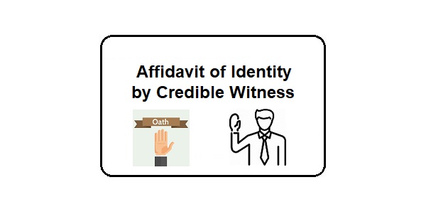 Affidavit of Identity by Credible Witness - Notary Colorado Springs